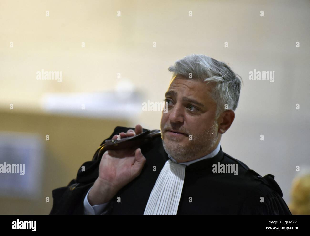 French lawyer Xavier Nogueras during the last day of pleadings of the ...