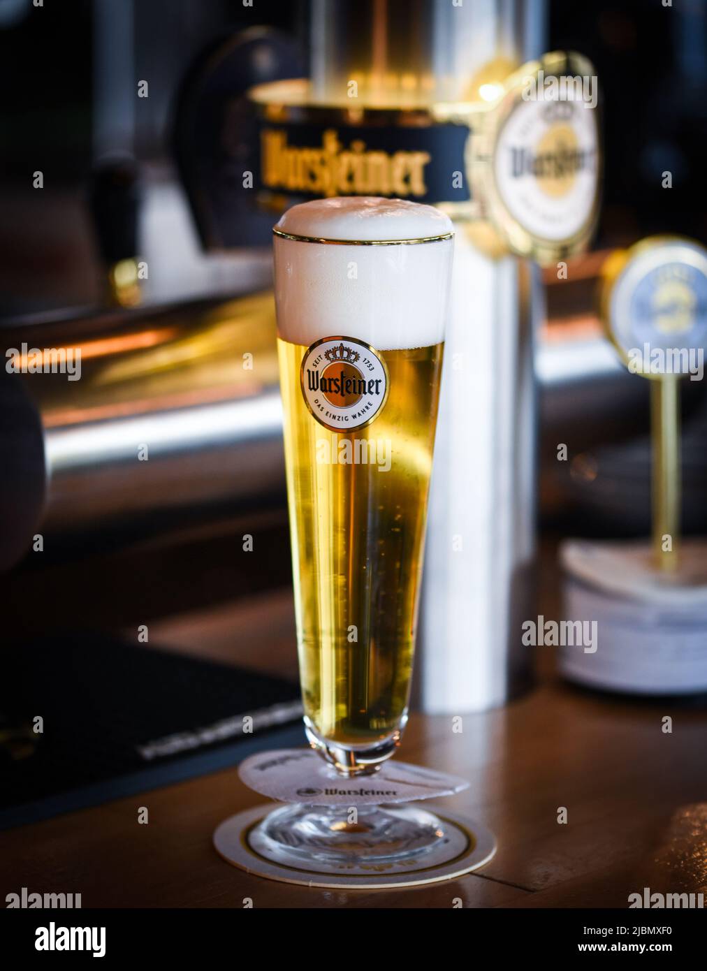 tasty cold german beer Stock Photo - Alamy
