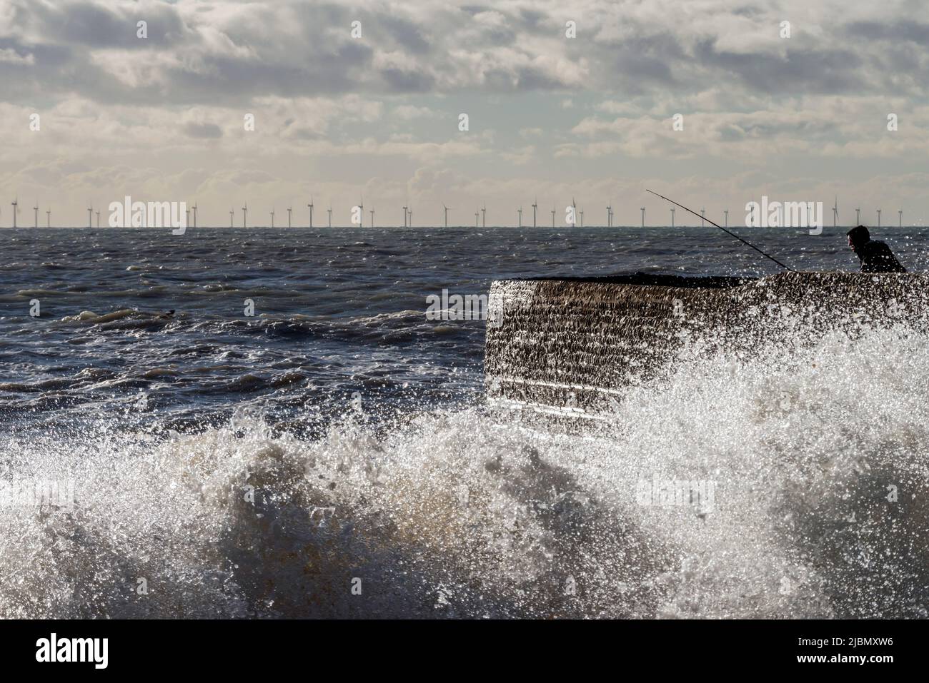 Brighton, December 9th 2018: Stormy seas and moody skies on the ...