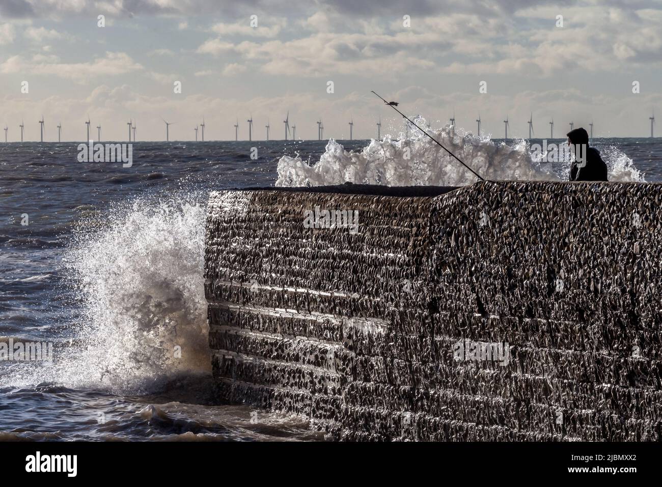 Brighton, December 9th 2018: Stormy seas and moody skies on the ...