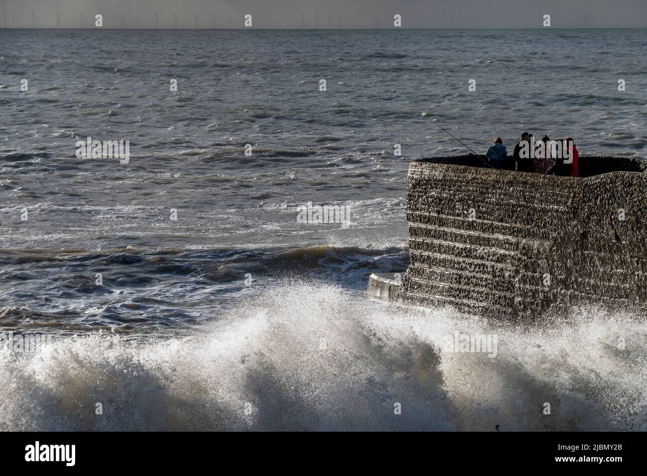 Brighton, December 9th 2018: Stormy seas and moody skies on the ...