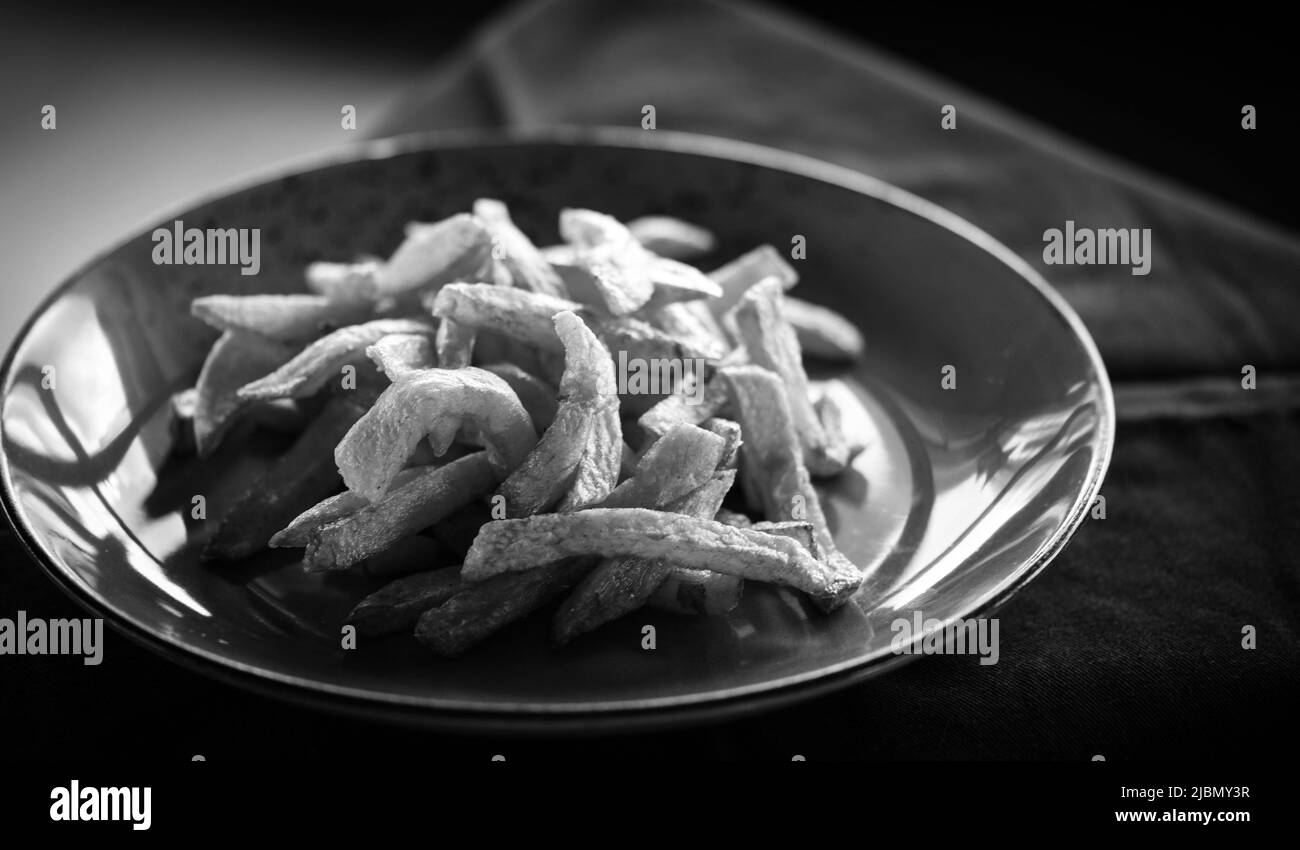 delicious home made french fires Stock Photo - Alamy