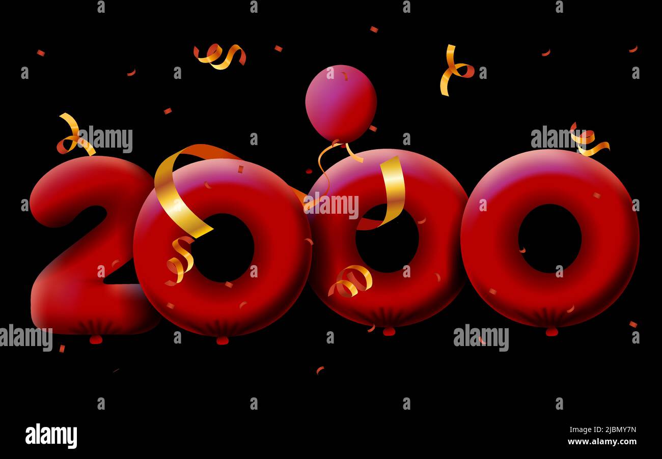 Numbers 2000 Stock Vector Images - Alamy