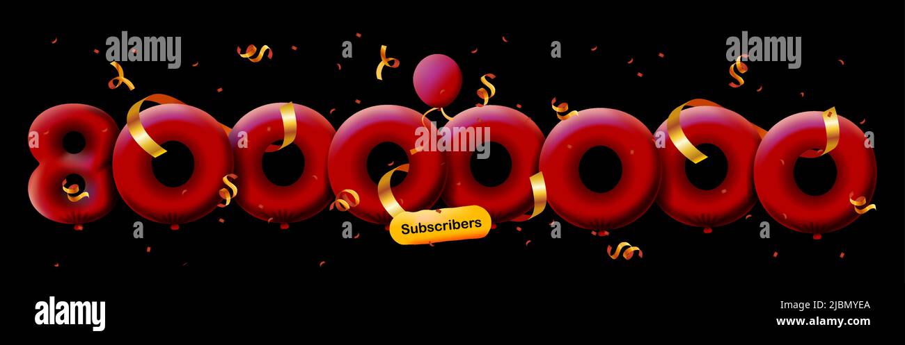 80m subscriber hi-res stock photography and images - Alamy