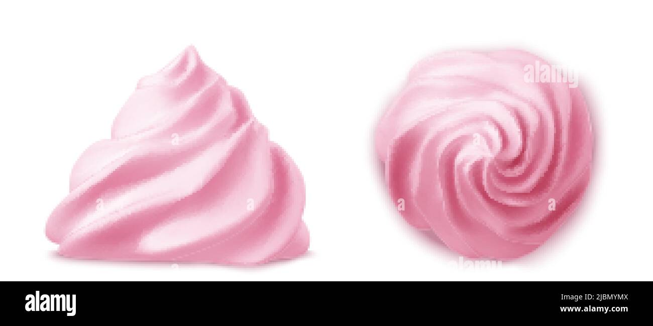 Custard isolated top view Stock Vector Images - Alamy