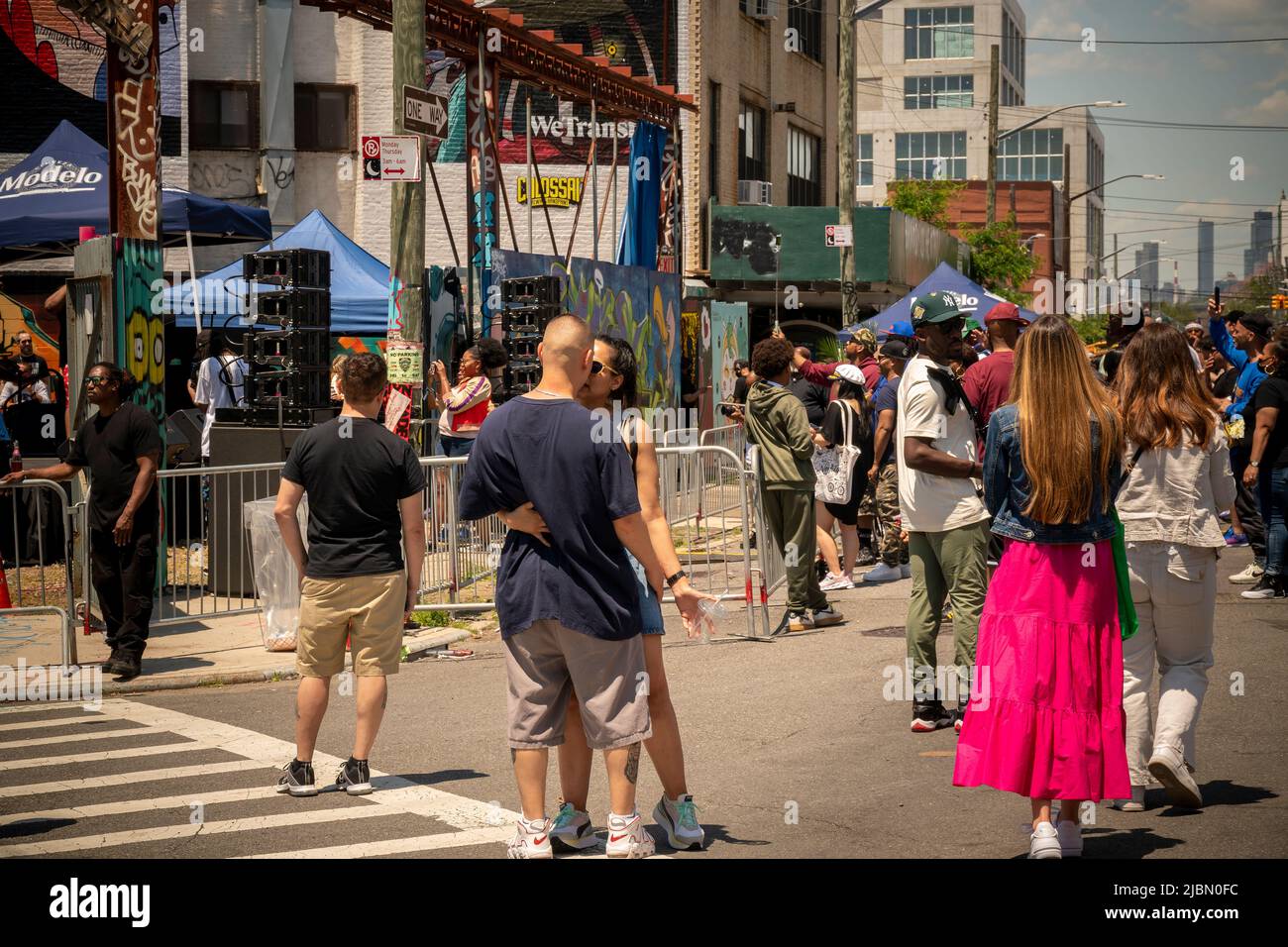 Thousands pour into Bushwick, Brooklyn in New York for the annual ...