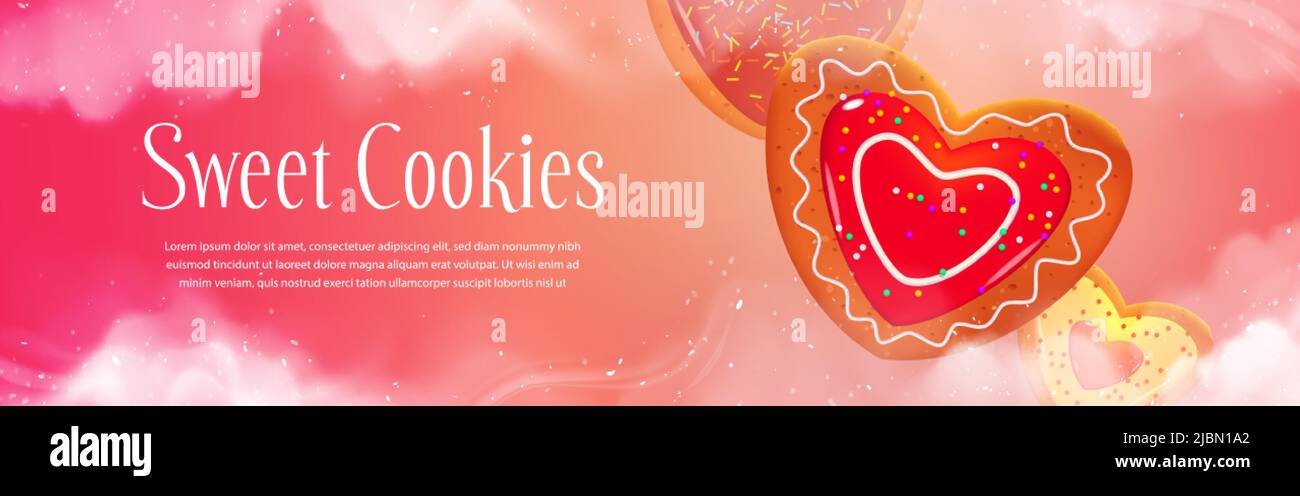 Gift valentines day gingerbread Stock Vector Images - Alamy