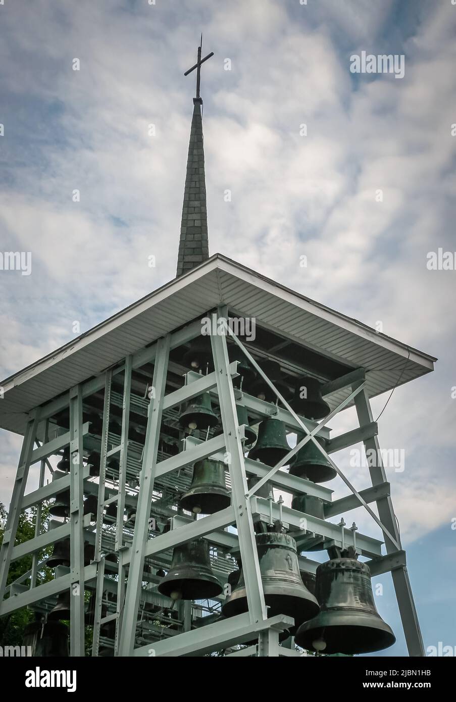 The carillon at St Joseph's Oratory in Montreal, Canada. The impressive ...