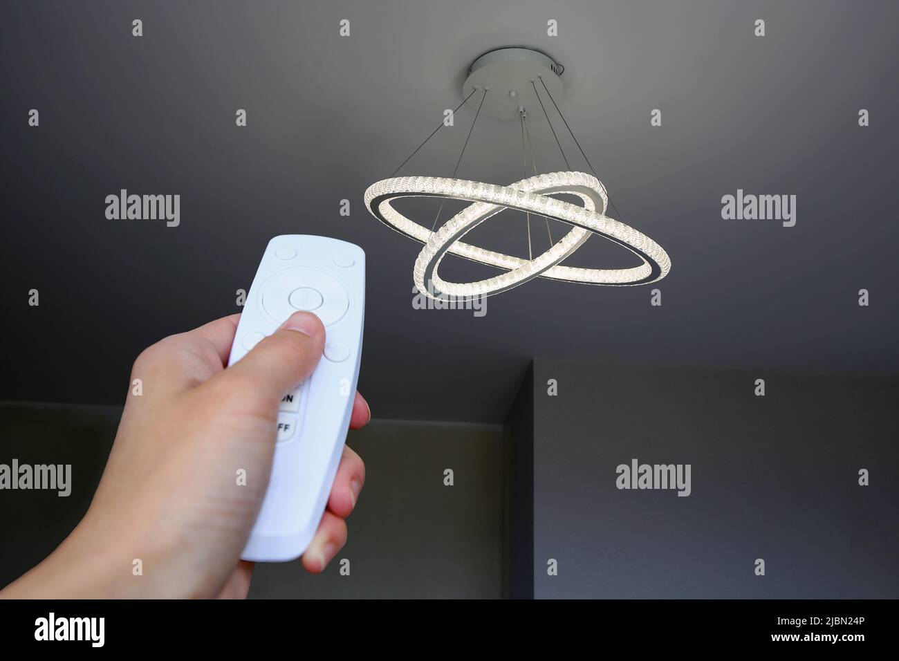 Led light bulb turns on hi-res stock photography and images - Alamy