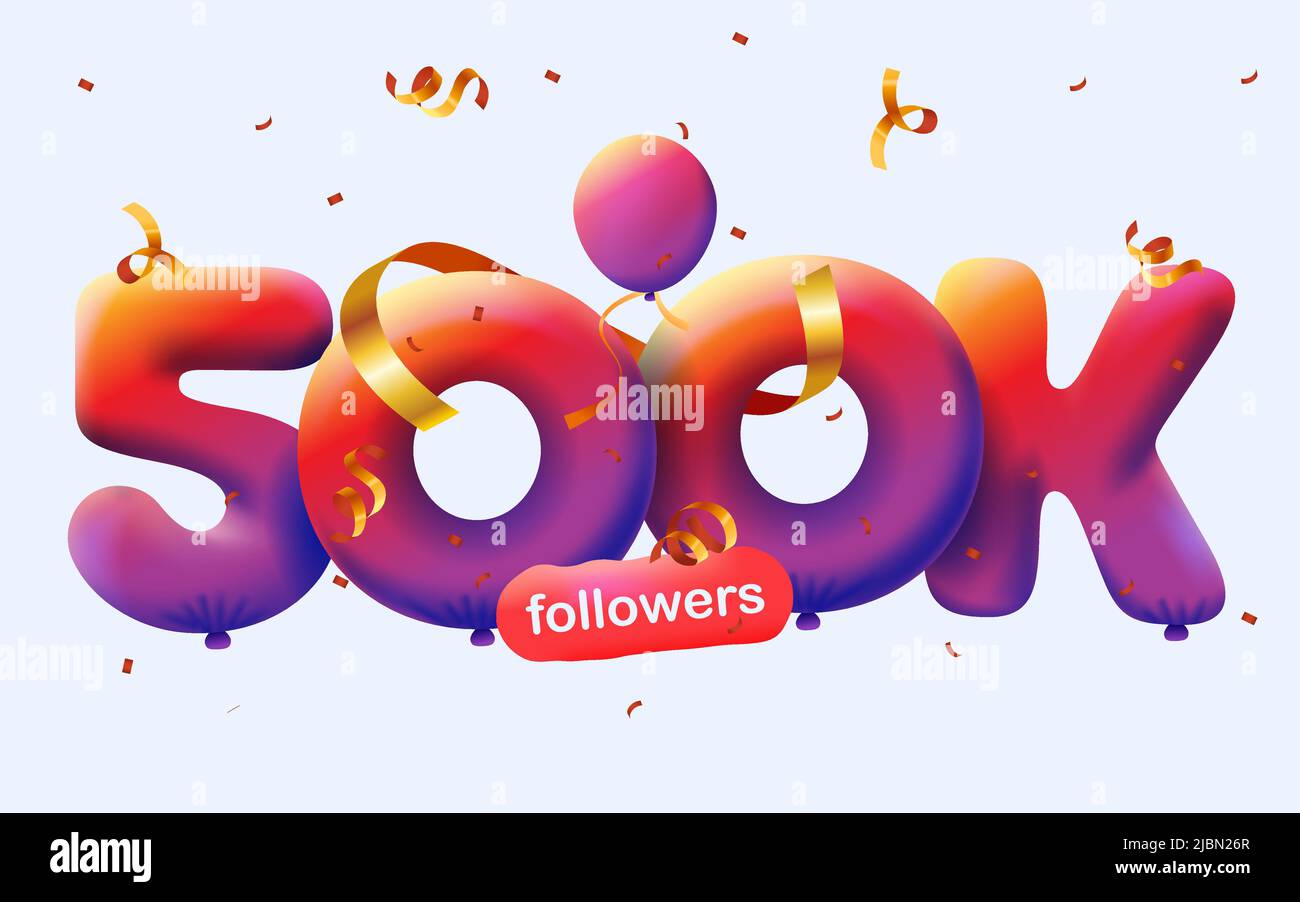 500k followers hi-res stock photography and images - Alamy