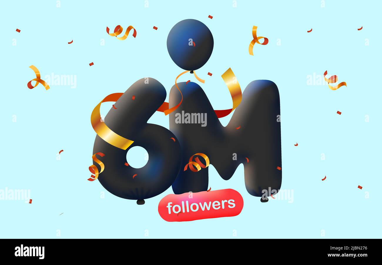 6m follower hi-res stock photography and images - Alamy