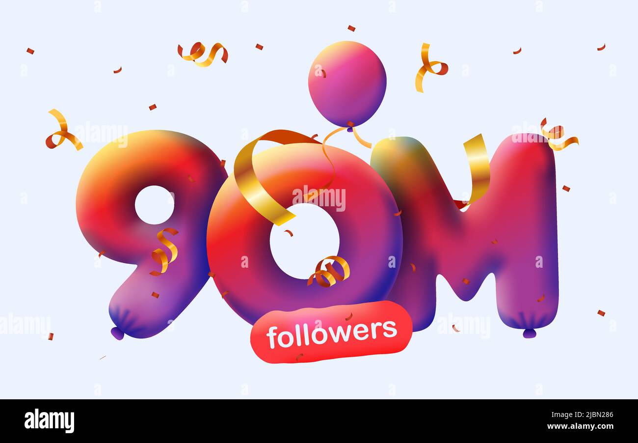 90m follower Stock Vector Images - Alamy
