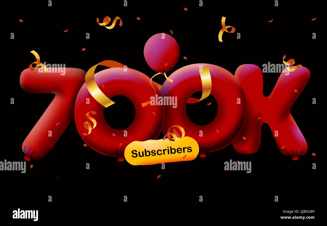 Celebrating 700k followers hi-res stock photography and images - Alamy
