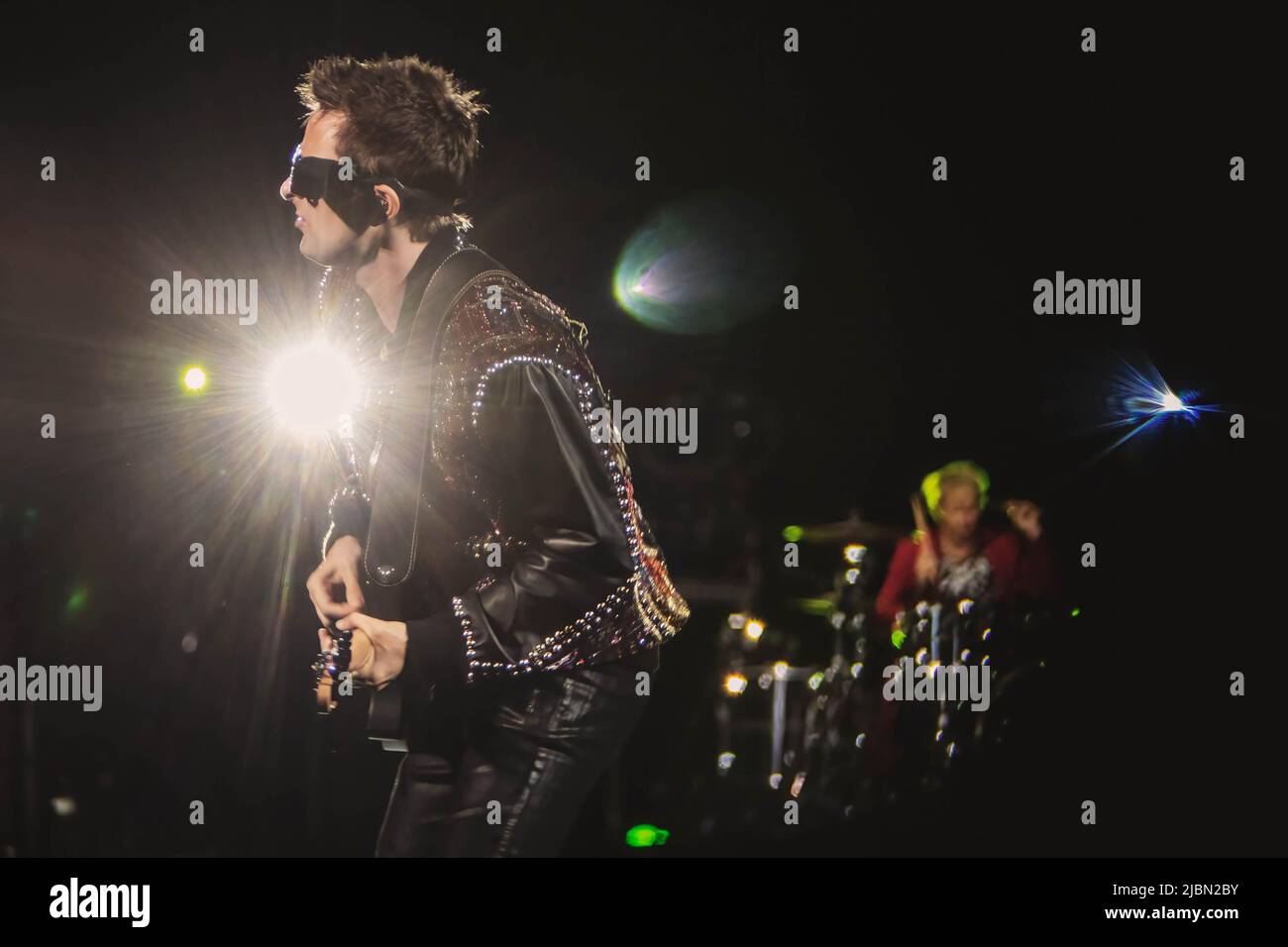 Matt Bellamy of Muse band performs live on stage during their ...