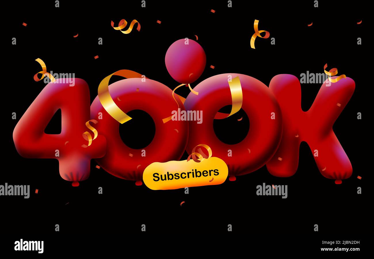 400k followers Stock Vector Images - Alamy