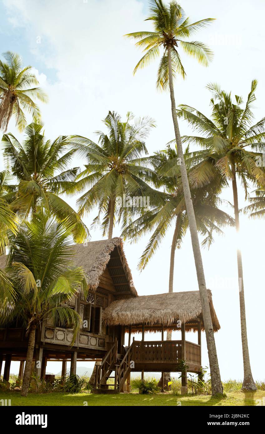 The Laguna House at sunset, Bon Ton Resort. Langkawi, Malaysia. Antique ...