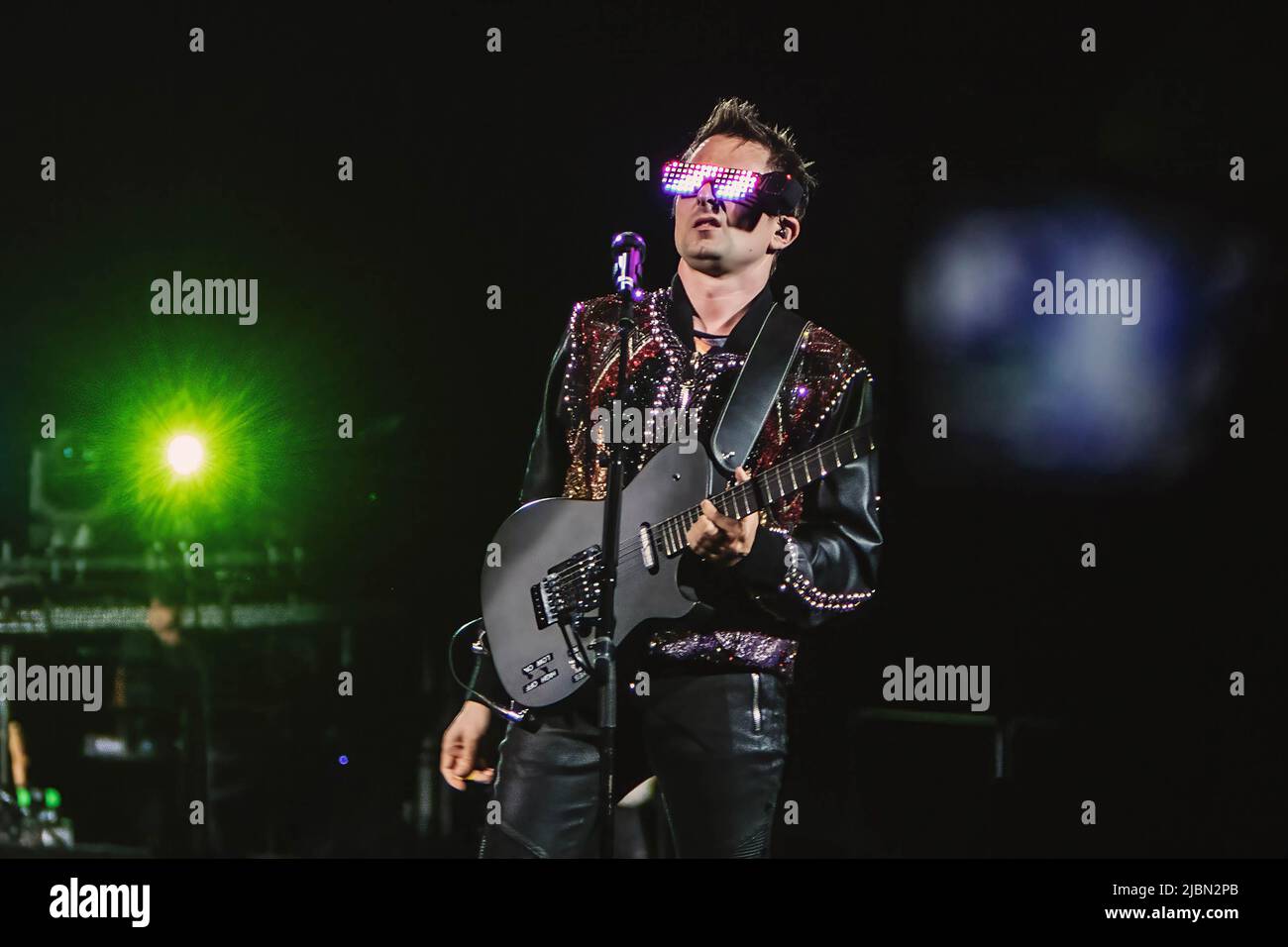 Matt Bellamy of Muse band performs live on stage during their ...