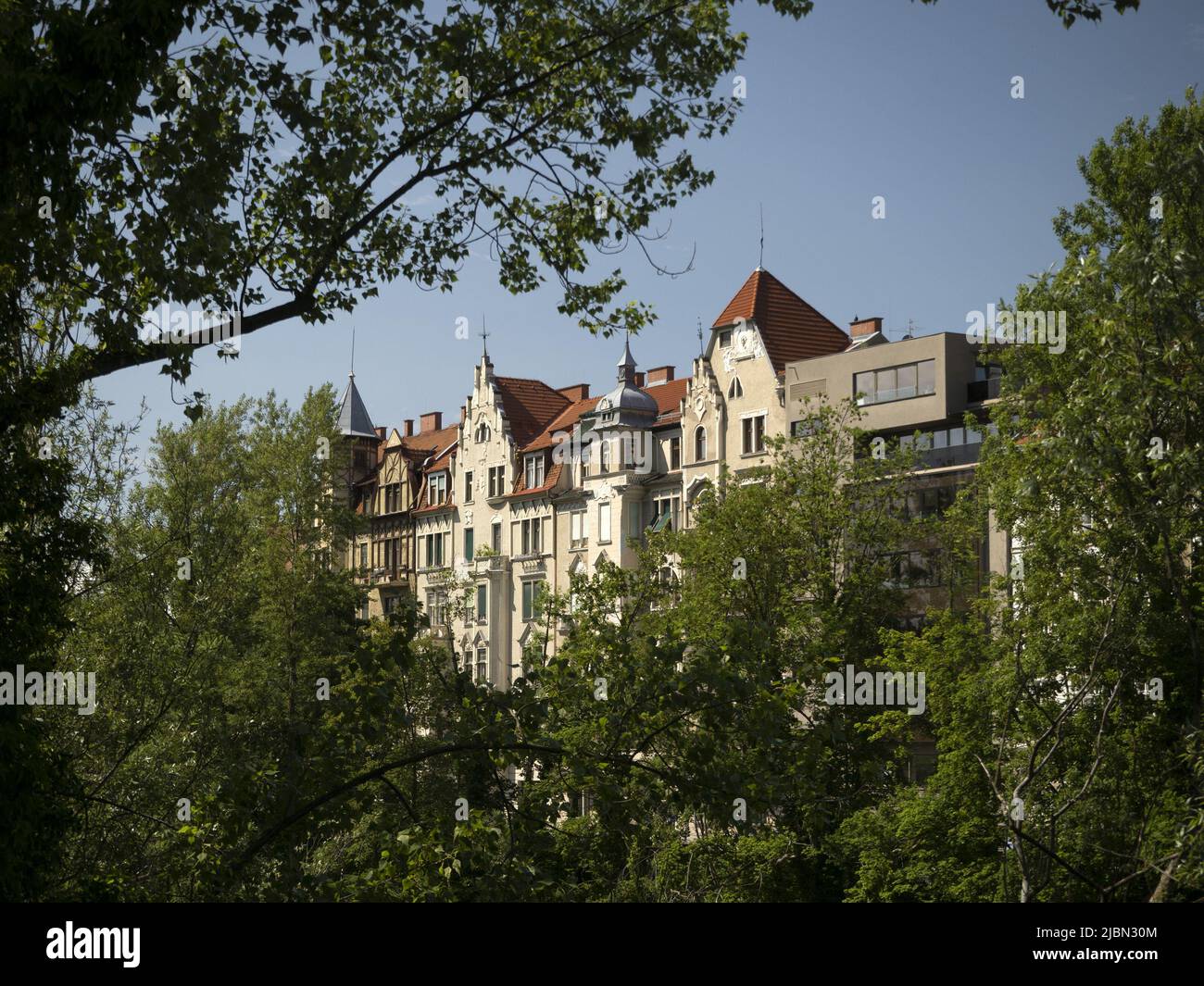 Graz Austria historical buildings from river view Stock Photo - Alamy