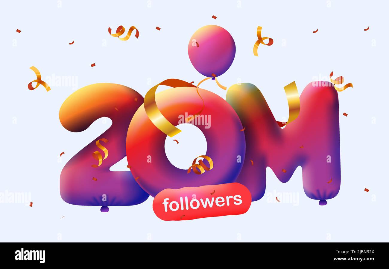 20m follower Stock Vector Images - Alamy