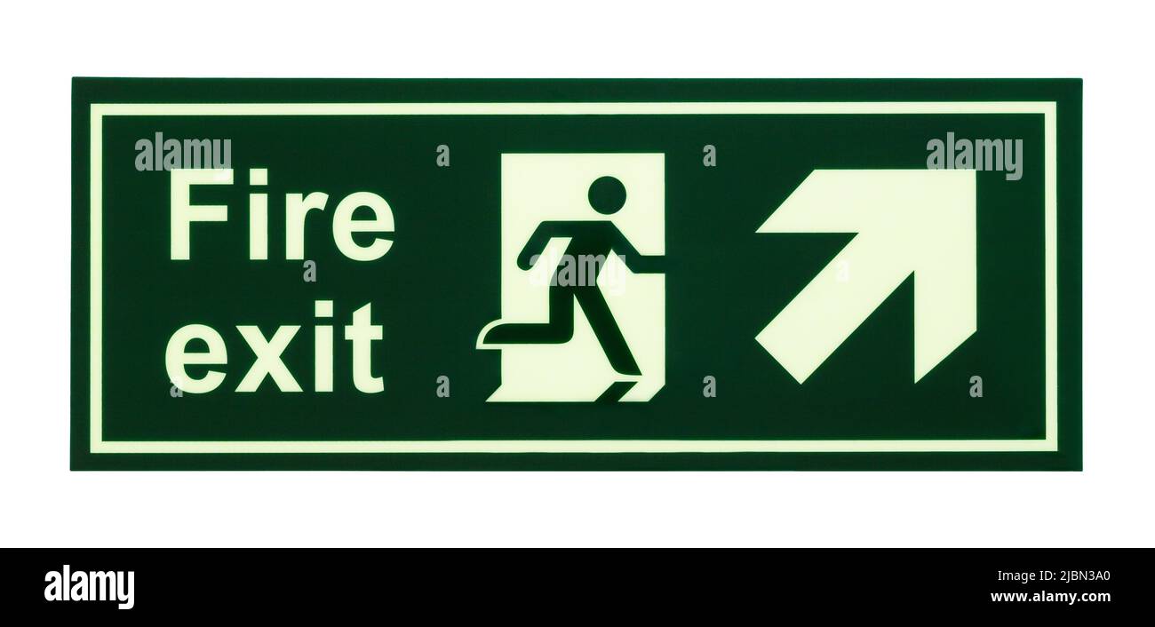 Fire Exit Sign Cut Out On White Stock Photo Alamy fire-exit-sign-cut-out-on-white-stock-photo-alamy
