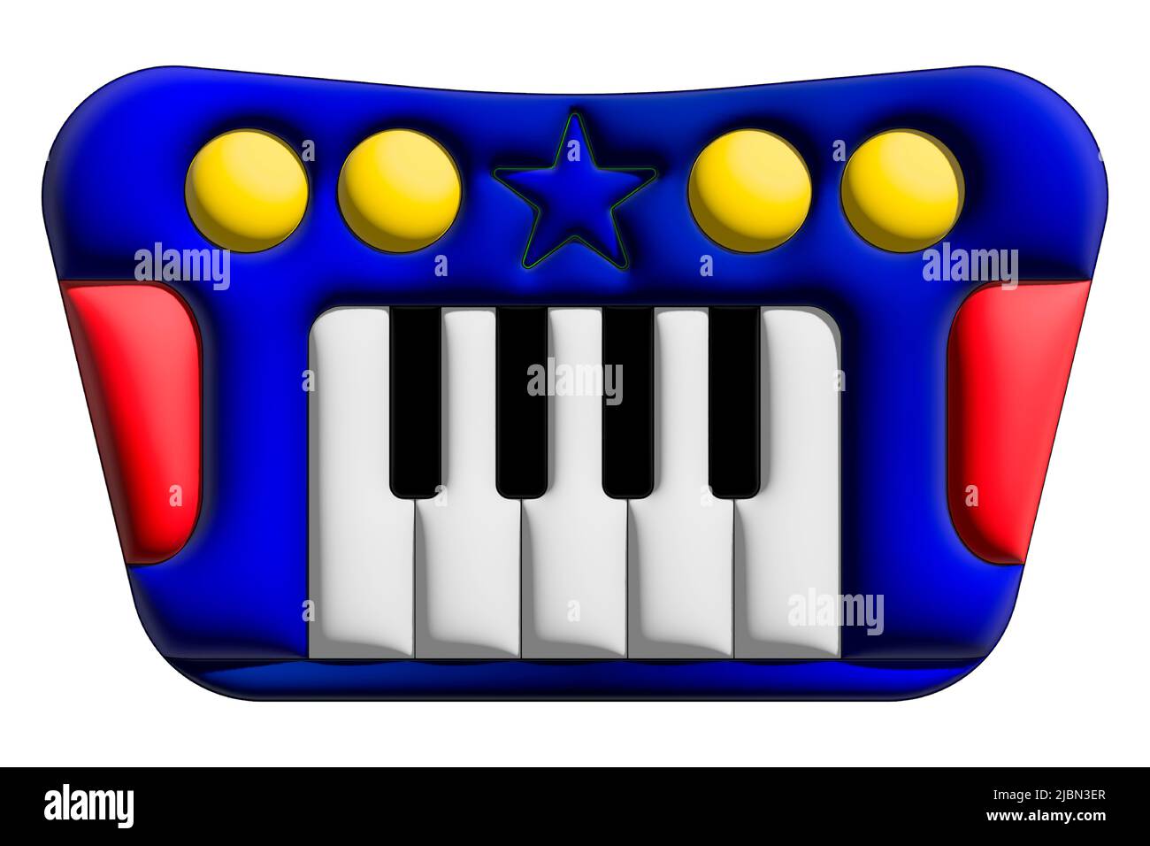 3D toy piano icon illustration Stock Photo - Alamy