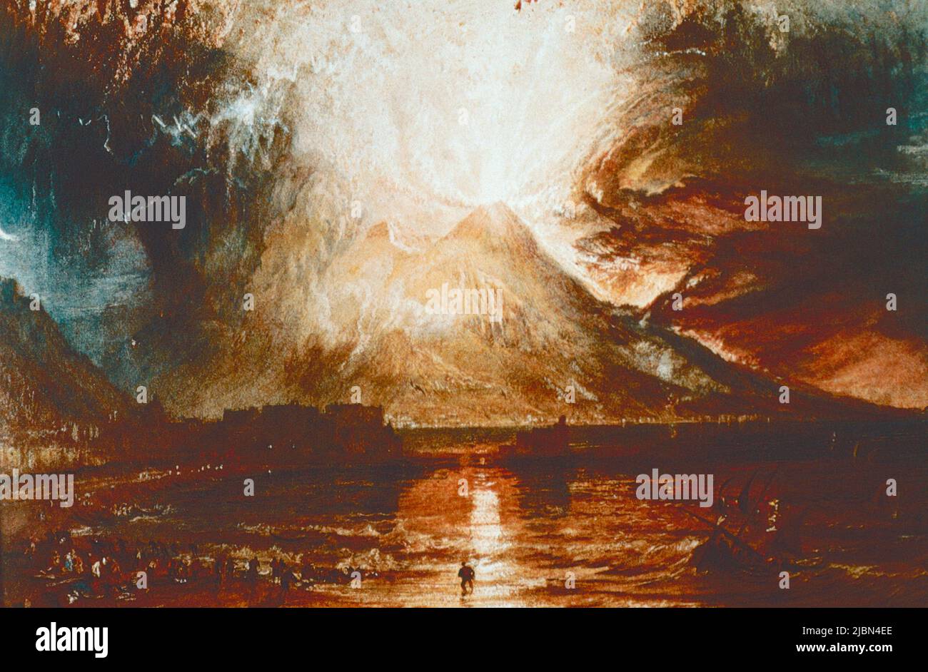 Vesuvius in eruption, painting by British artist Joseph Mallord William ...