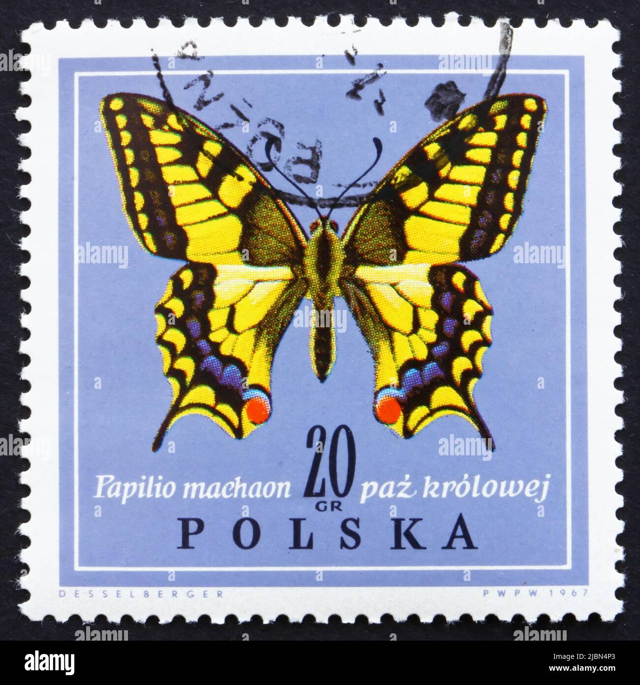 POLAND - CIRCA 1967: a stamp printed in the Poland shows Old World ...