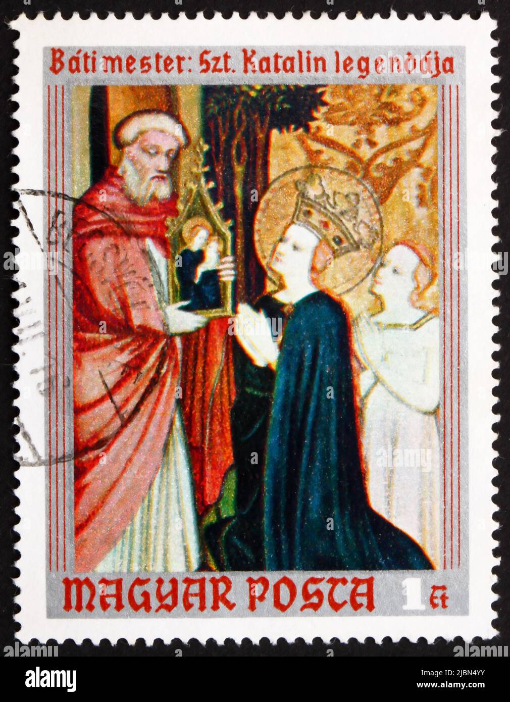 HUNGARY - CIRCA 1970: a stamp printed in the Hungary shows Legend of St ...