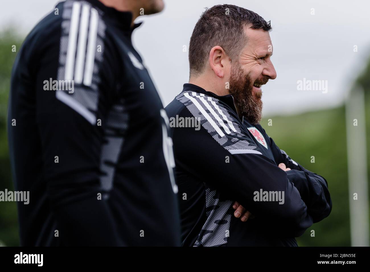 PONTYCLUN, WALES - 07 JUNE 2022: Wales’ Equipment Manager David ...