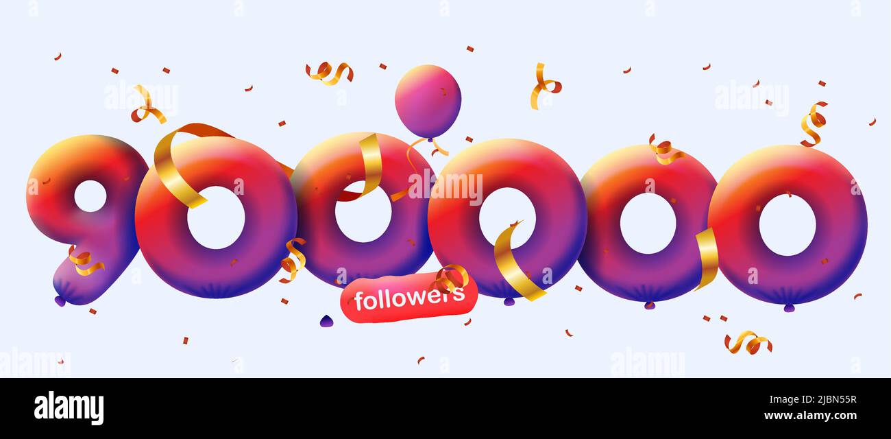 900000 followers hi-res stock photography and images - Alamy