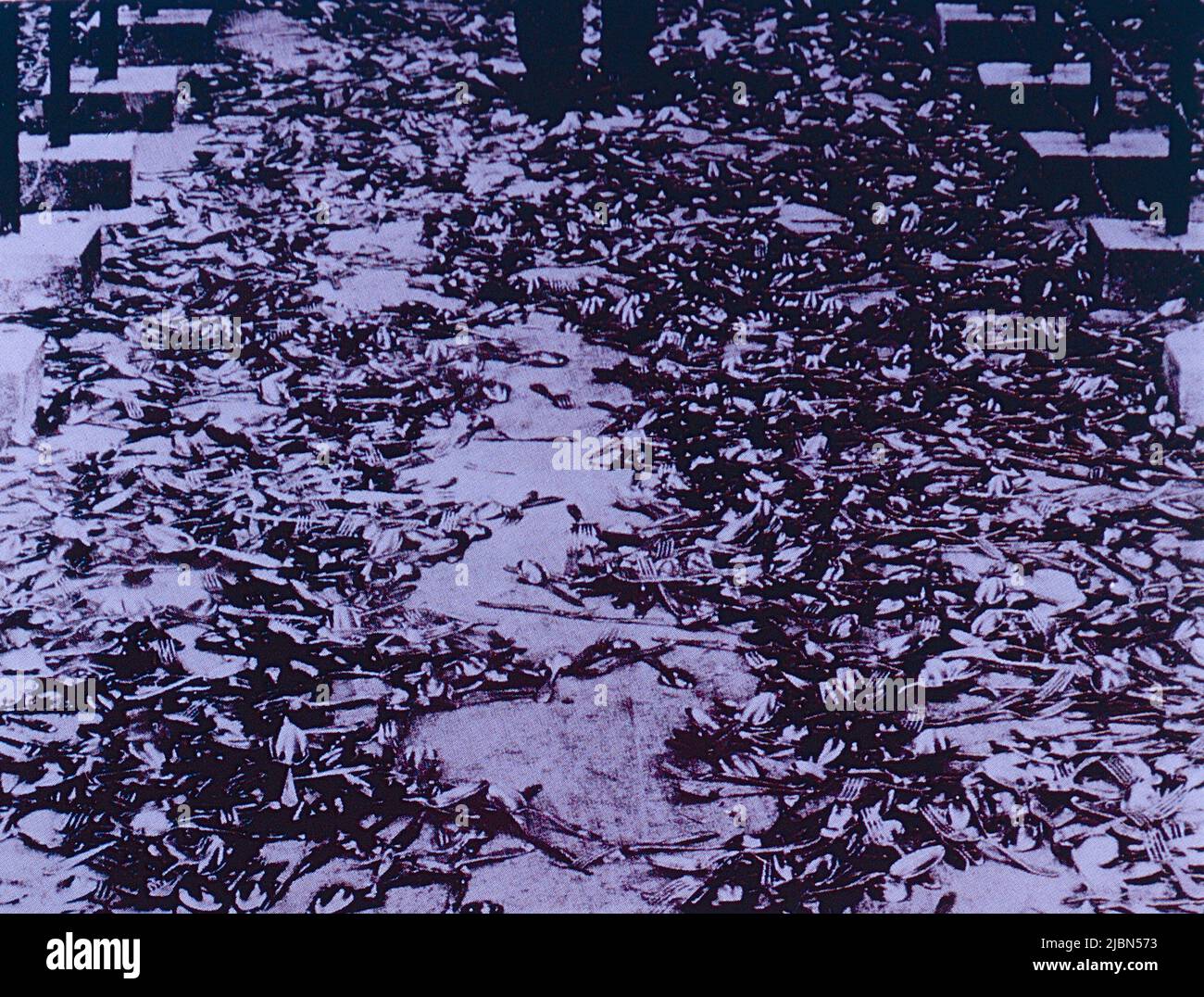 Cutlery, artwork by German artist Wolf Vostell, 1970s Stock Photo - Alamy