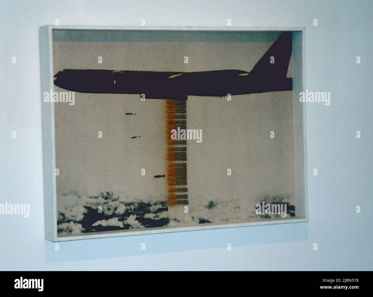 Vostell Lipstick Bomber, artwork by German artist Wolf Vostell, 1969 ...