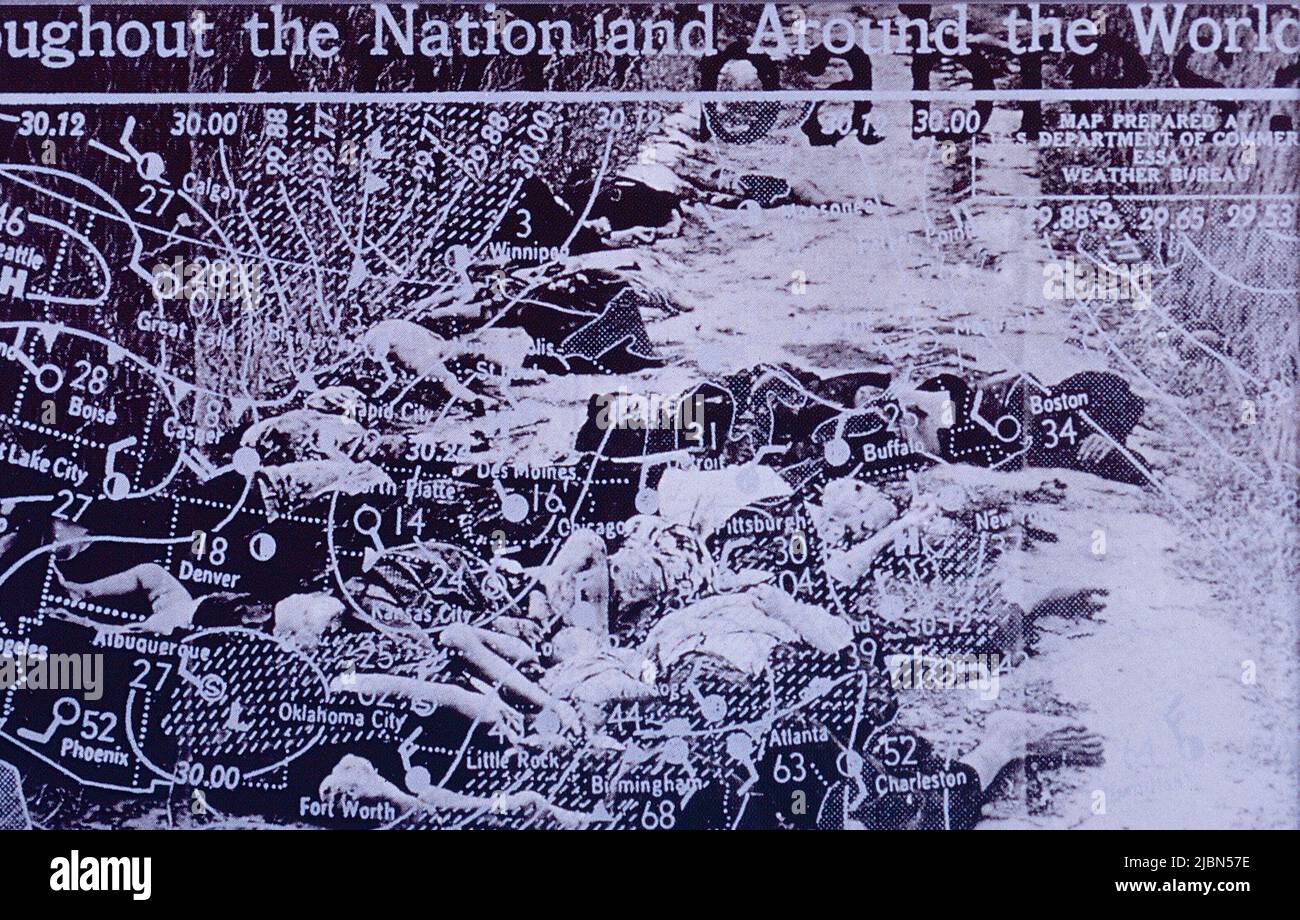 Artwork by German artist Wolf Vostell, 1970s Stock Photo - Alamy