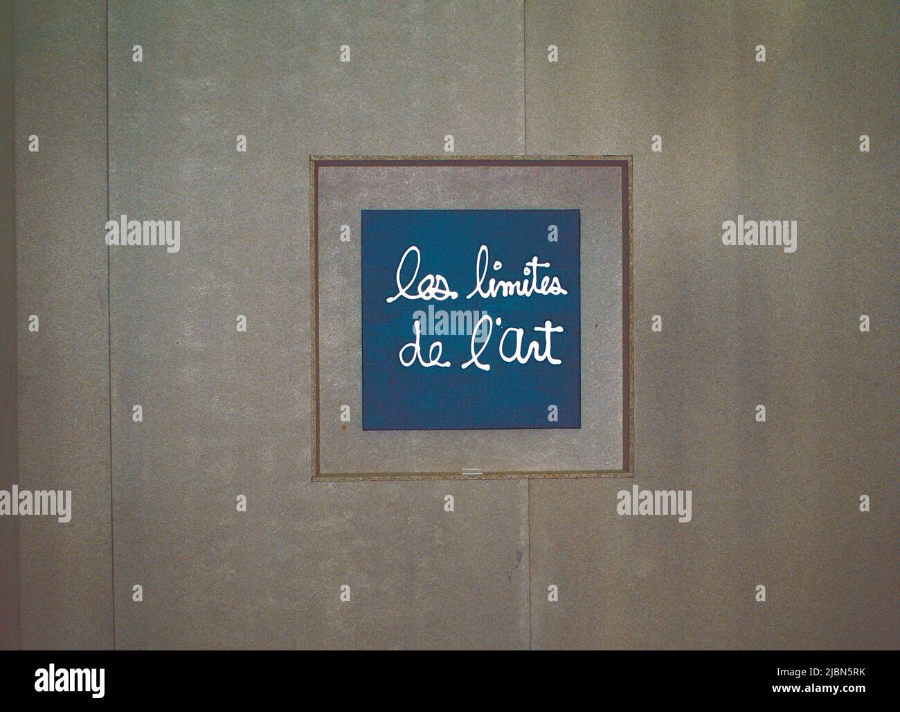 Artwork by French artist Ben Vautier, 1990s Stock Photo - Alamy