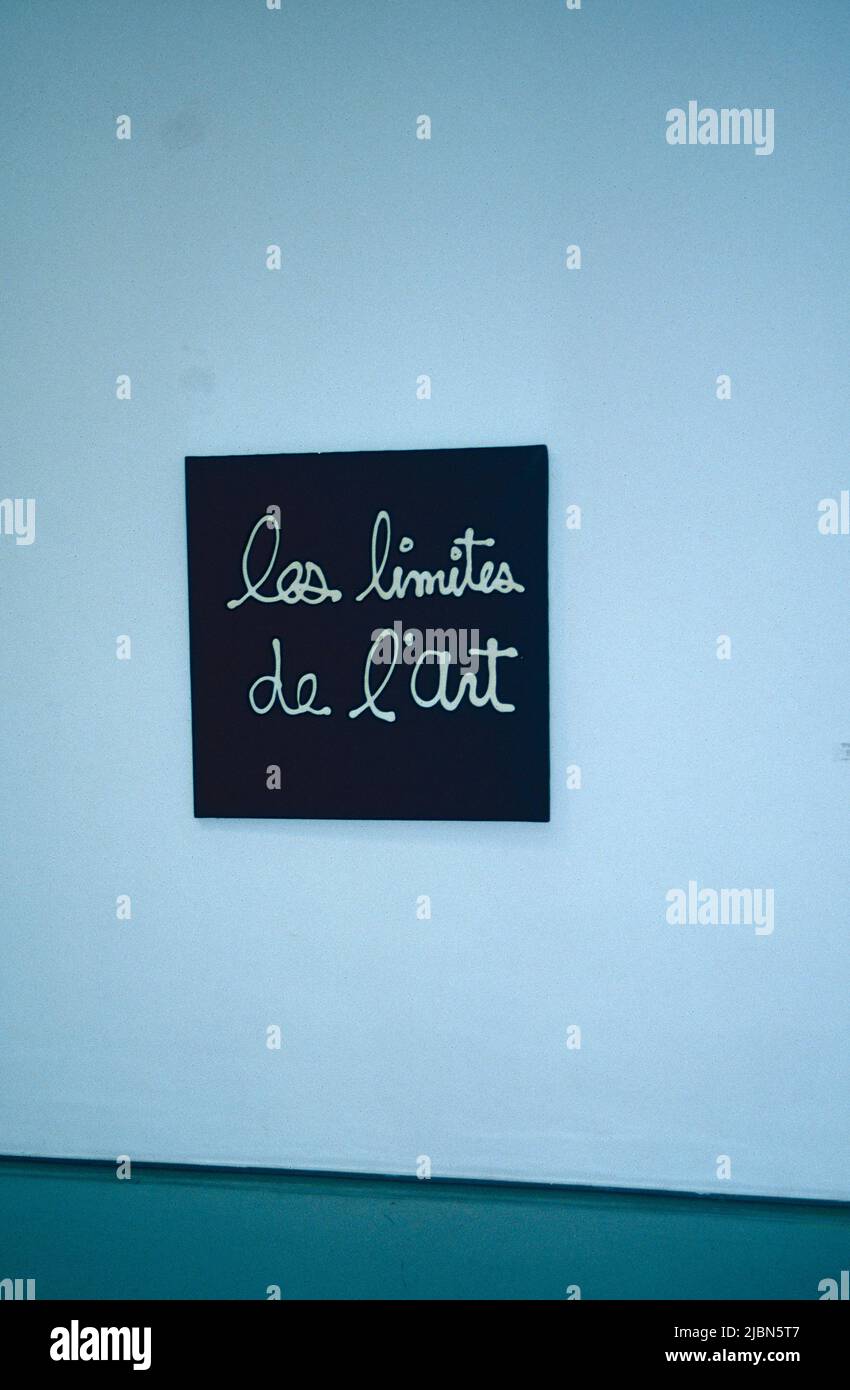 Artwork by French artist Ben Vautier, 1990s Stock Photo - Alamy