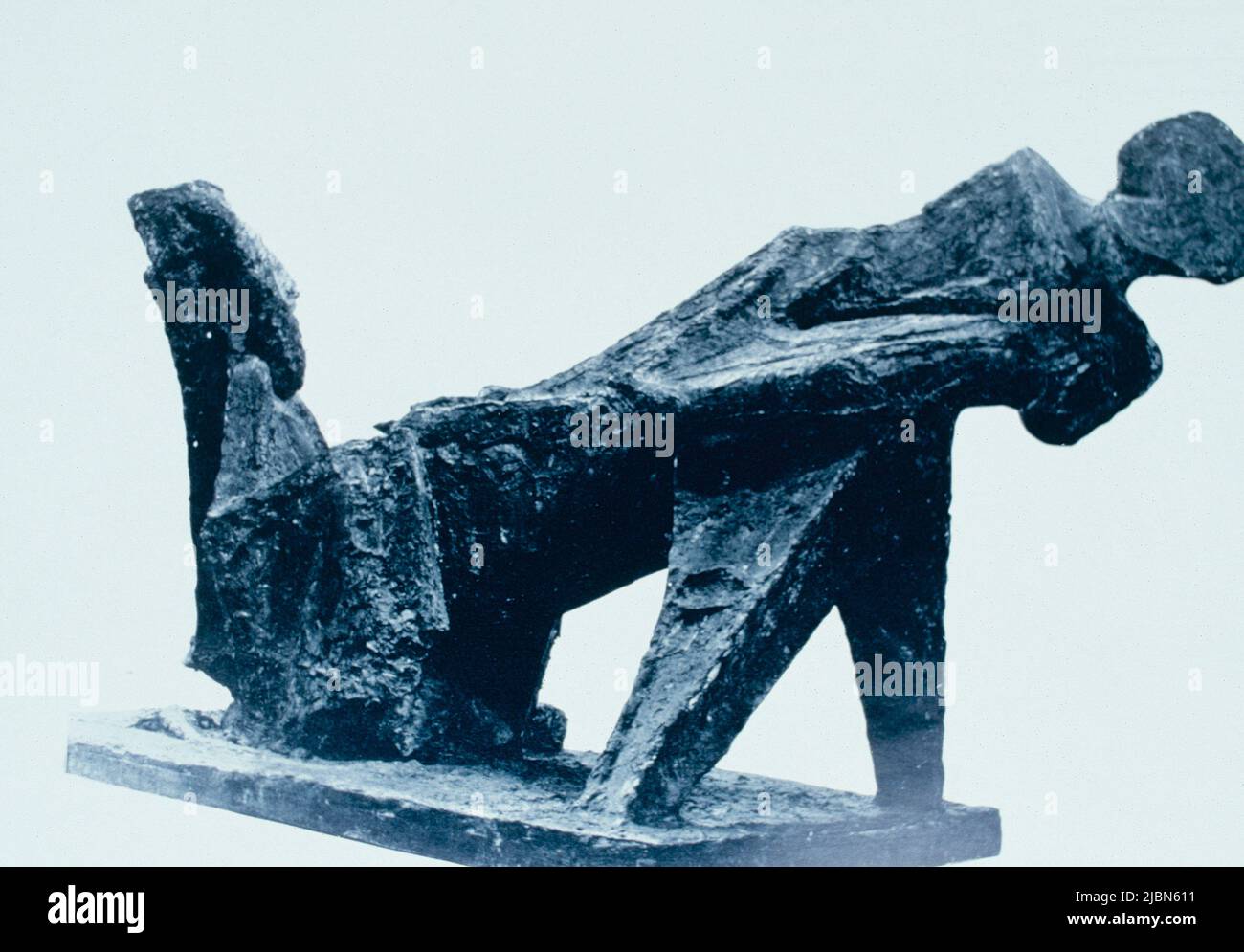 The Warrior, statue by Italian artist Marino Marini, 1940s Stock Photo ...