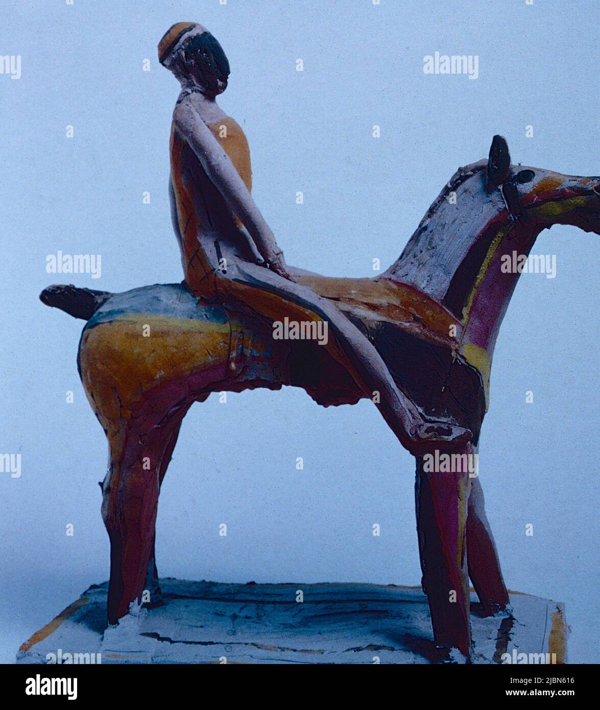 Small Knight, statue by Italian artist Marino Marini, 1942 Stock Photo ...