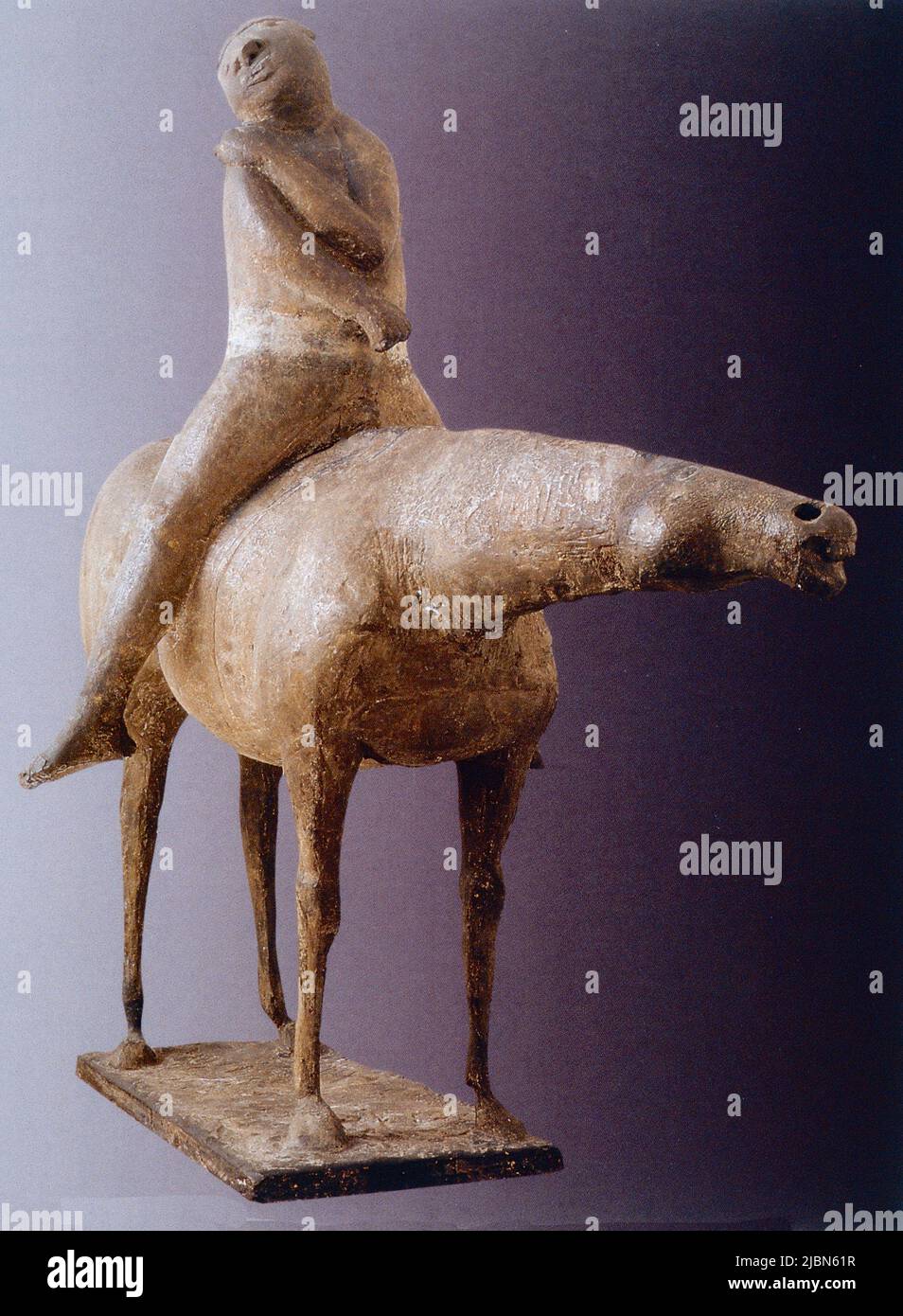 Knight, statue by Italian artist Marino Marini, 1948 Stock Photo - Alamy