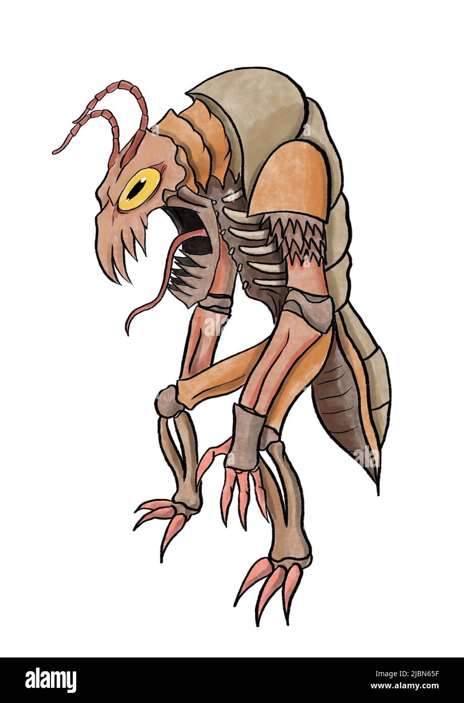 alien character illustration Stock Photo - Alamy