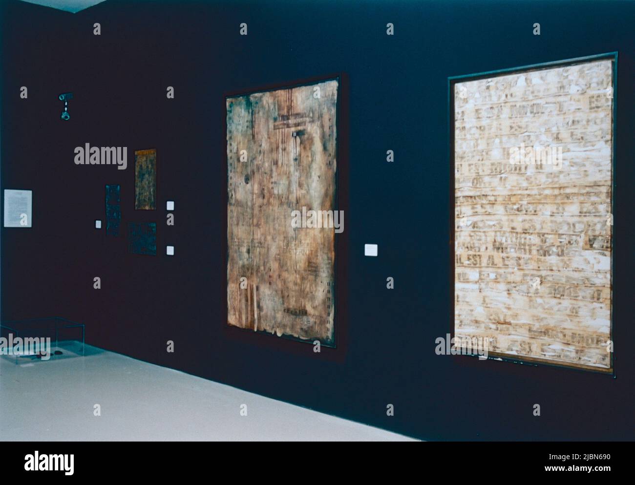 International Lettrism Art Exhibition, unidentified artist, 1980s Stock ...