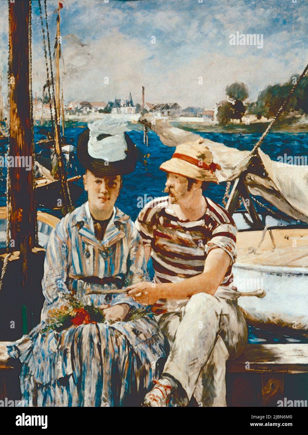 Argenteuil, painting by French artist Edouard Manet, 1874 Stock Photo - Alamy