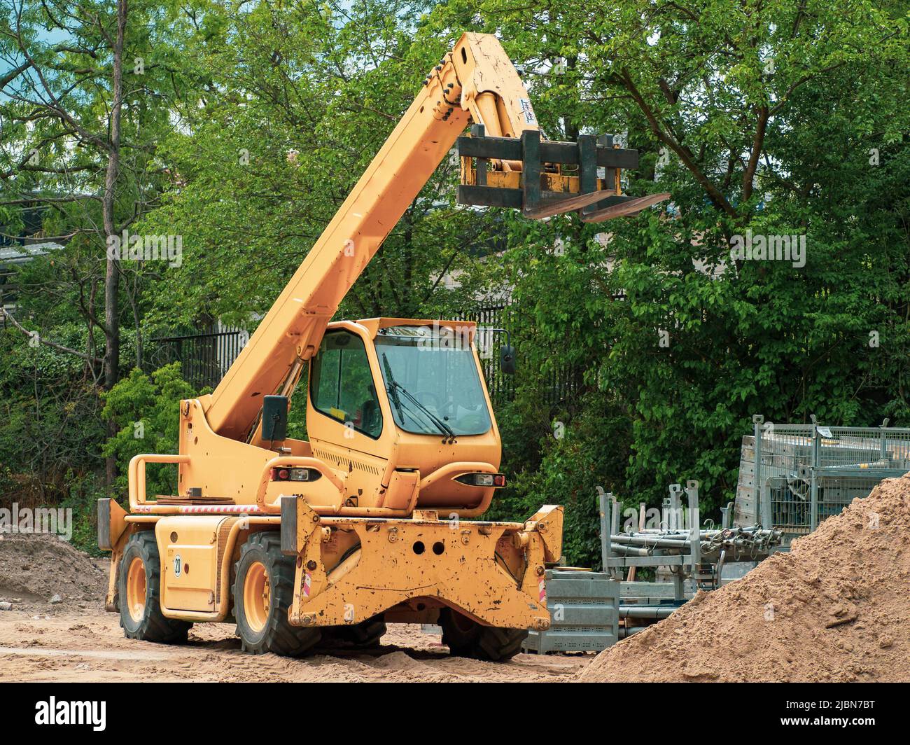 Loader. construction loader at the construction site Stock Photo - Alamy