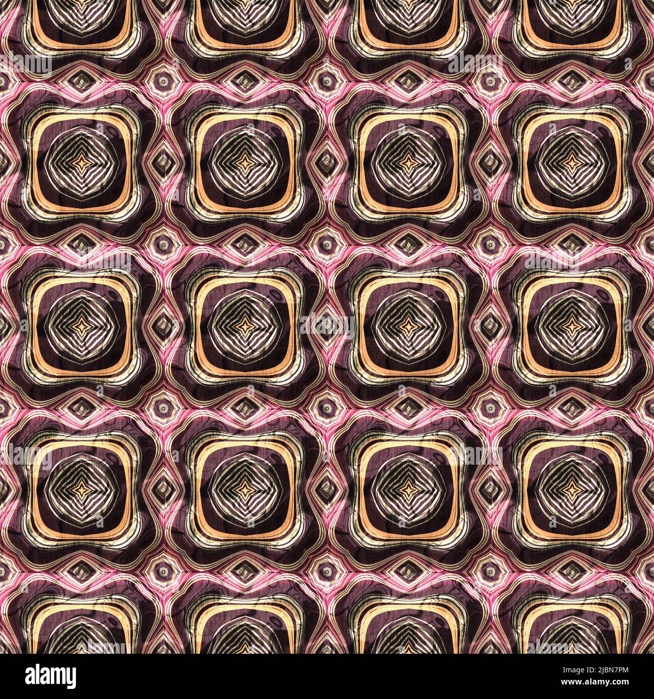Earthy colours Victorian antique geometric seamless pattern in ...