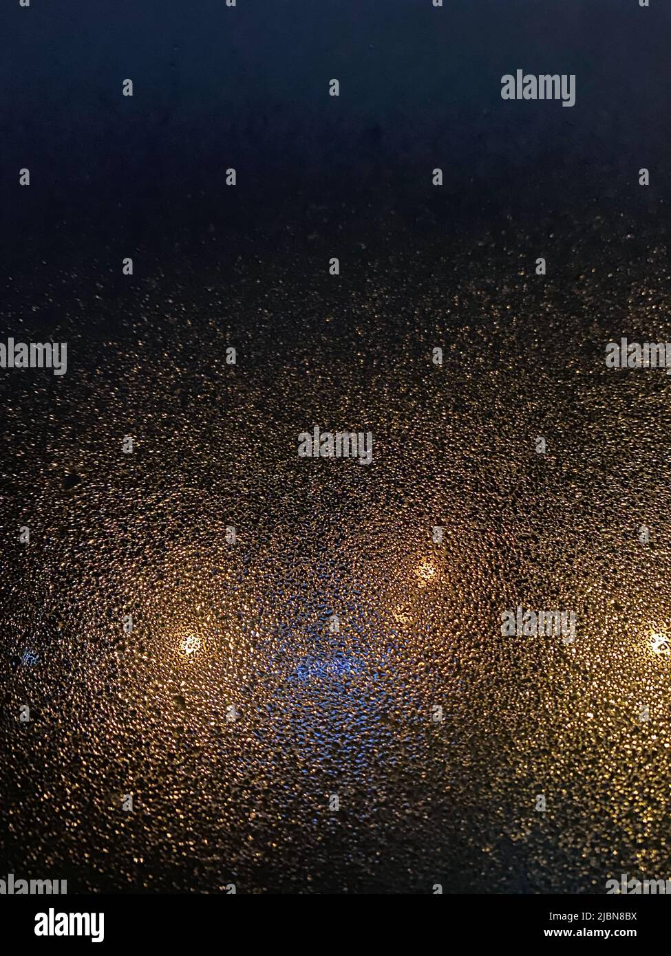 Photo of small rain splash drops on the windowpane, abstract images for ...