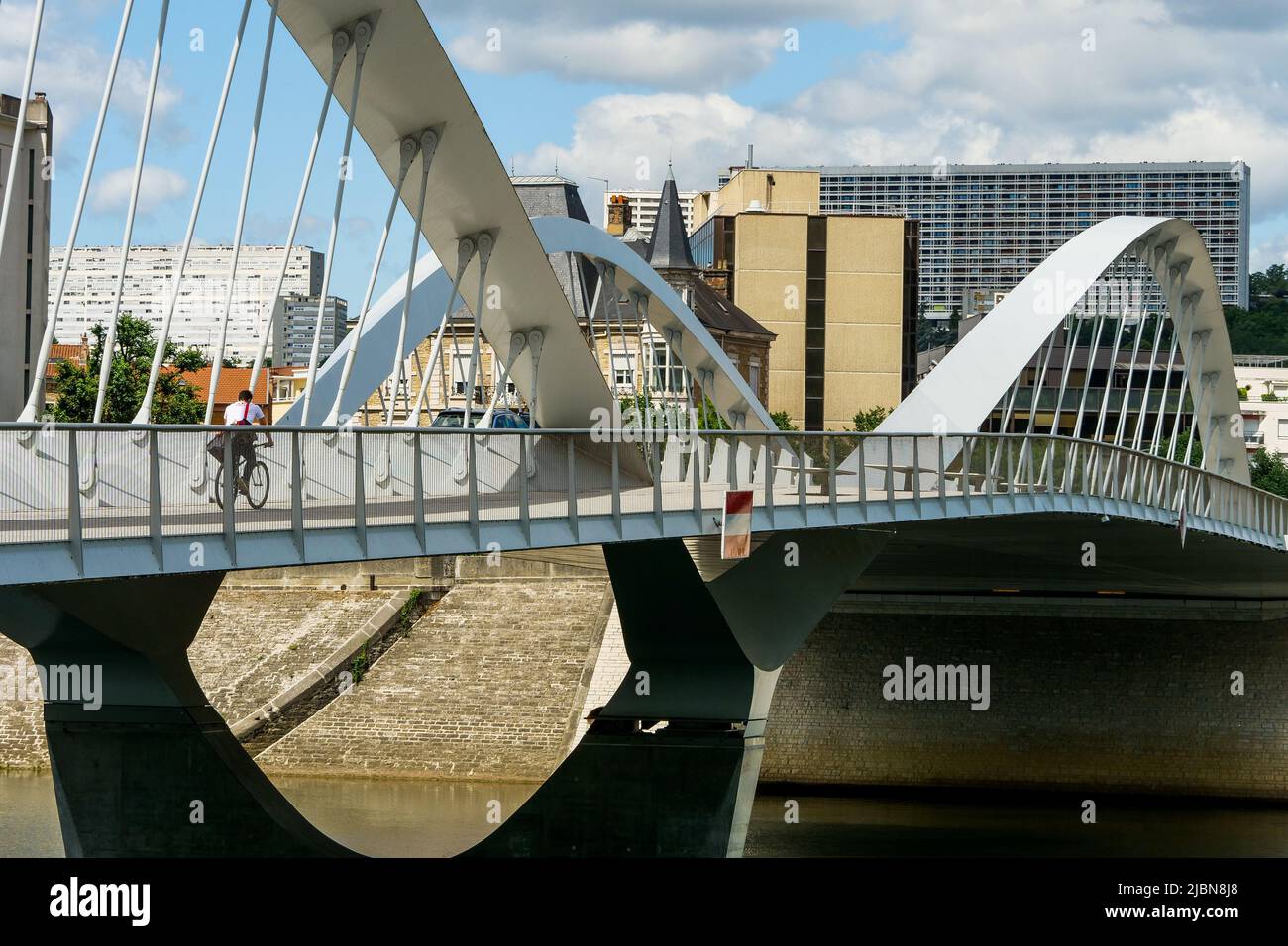 Robert Schuman bridge, Vaise district, Lyon, Rhône department, AURA ...