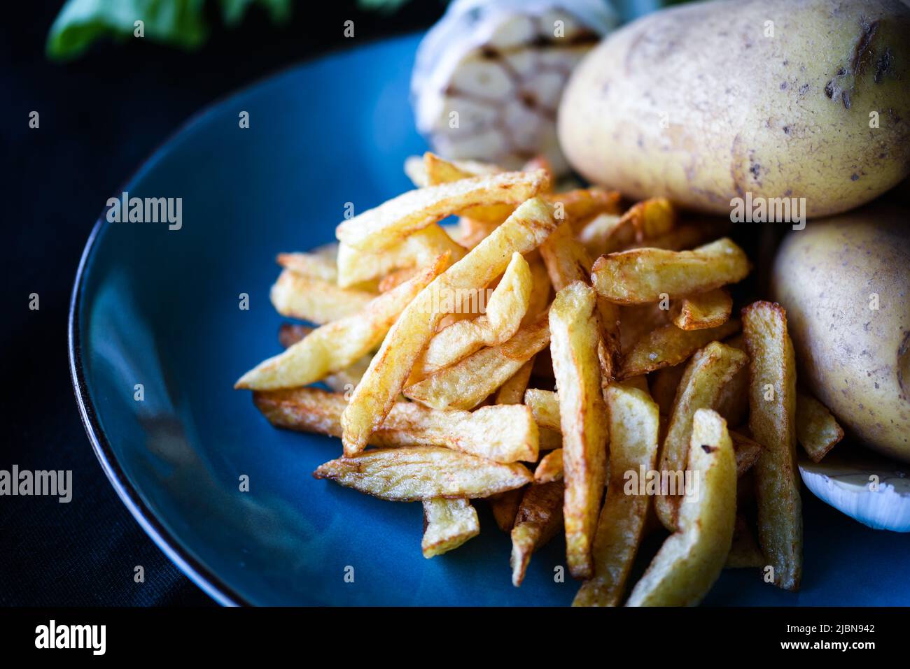 delicious home made french fires Stock Photo - Alamy
