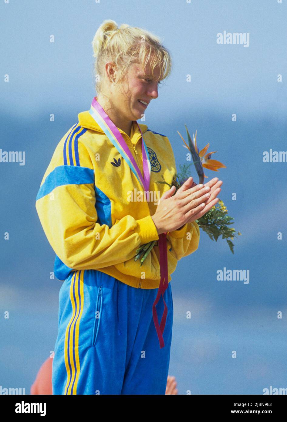 SUMMER OLYMPICS in Los Angeles 1984AGNETA ANDERSSON Swedish canoeist on ...