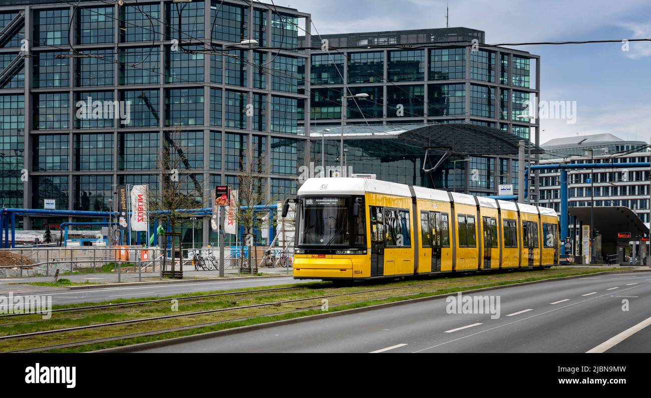 Trams at Berlin Hauptbahnhof, Germany Stock Photo - Alamy