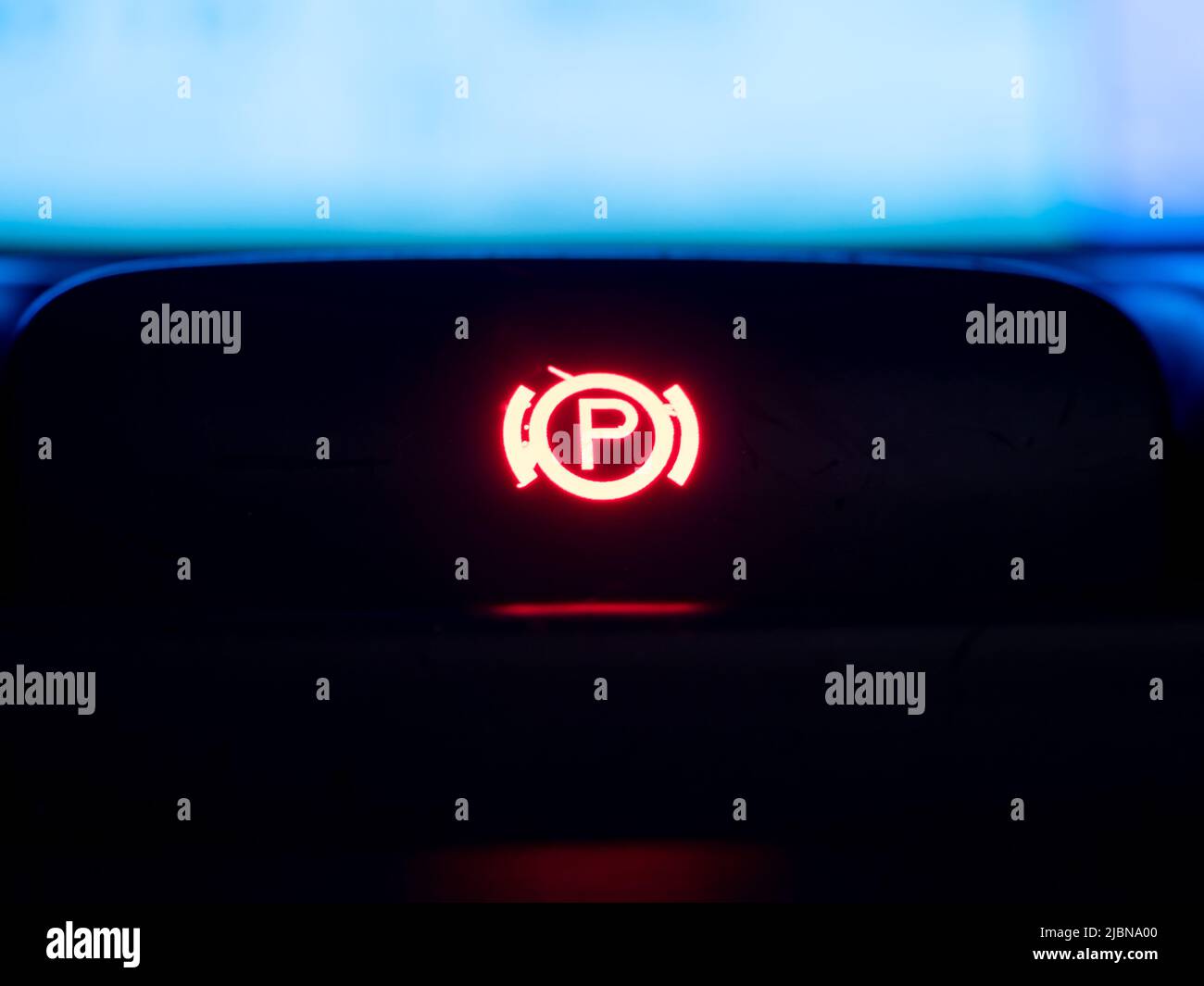 Handbrake warning sign hi-res stock photography and images - Alamy