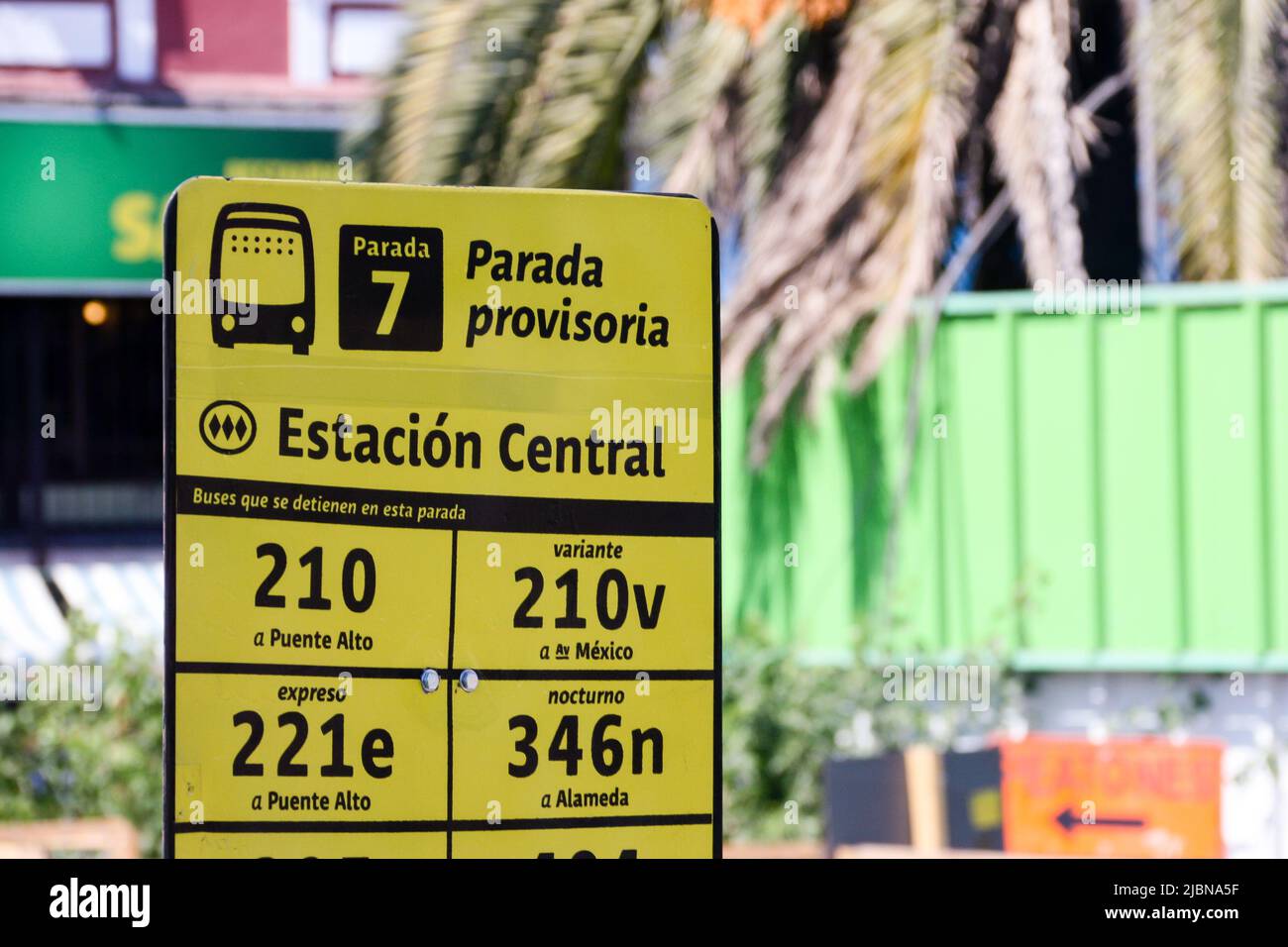 Bus symbol stop sign hi-res stock photography and images - Alamy